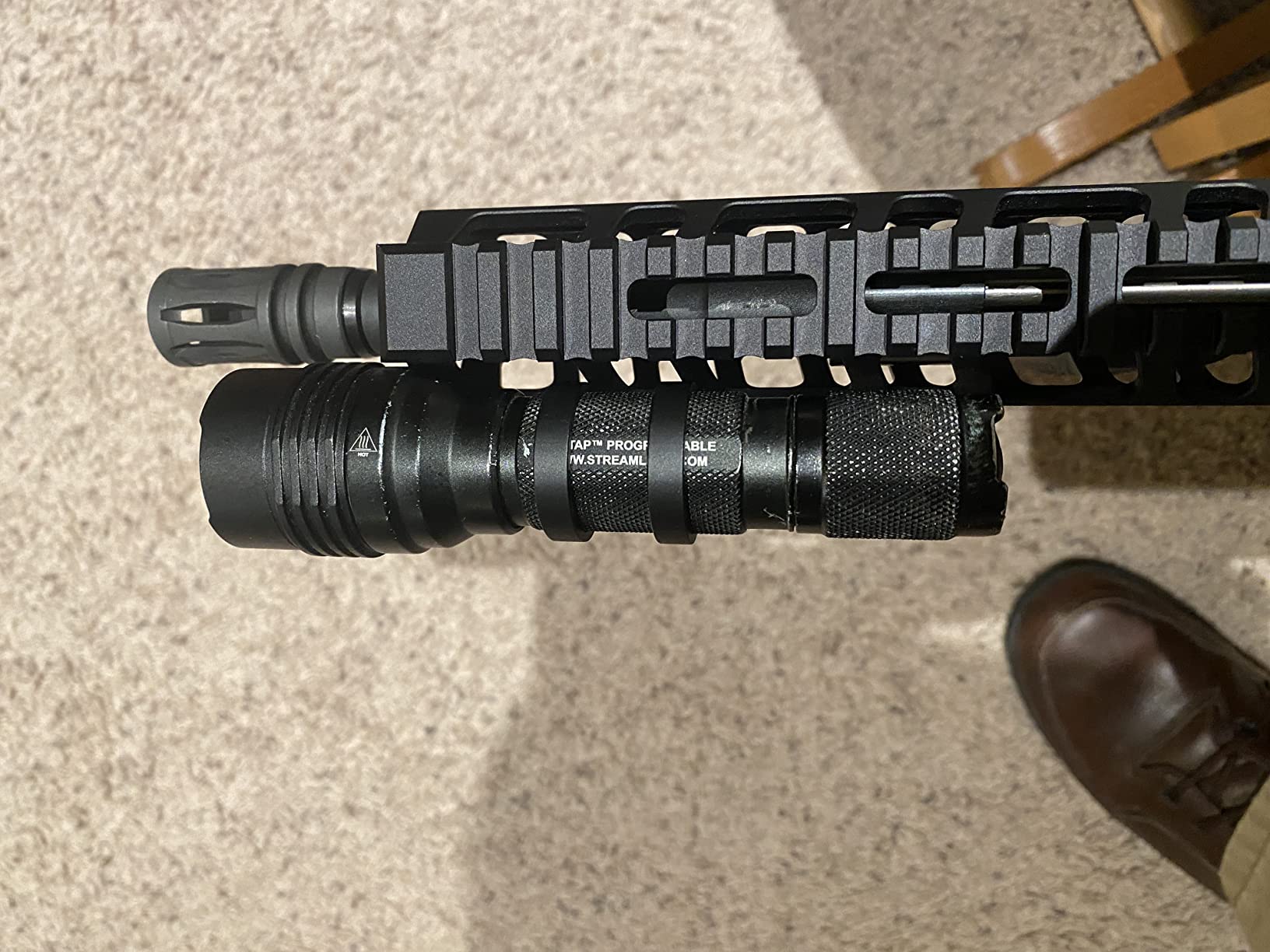 Amazon.com : Monstrum Offset Flashlight Mount with M-LOK Adaptor Base ...
