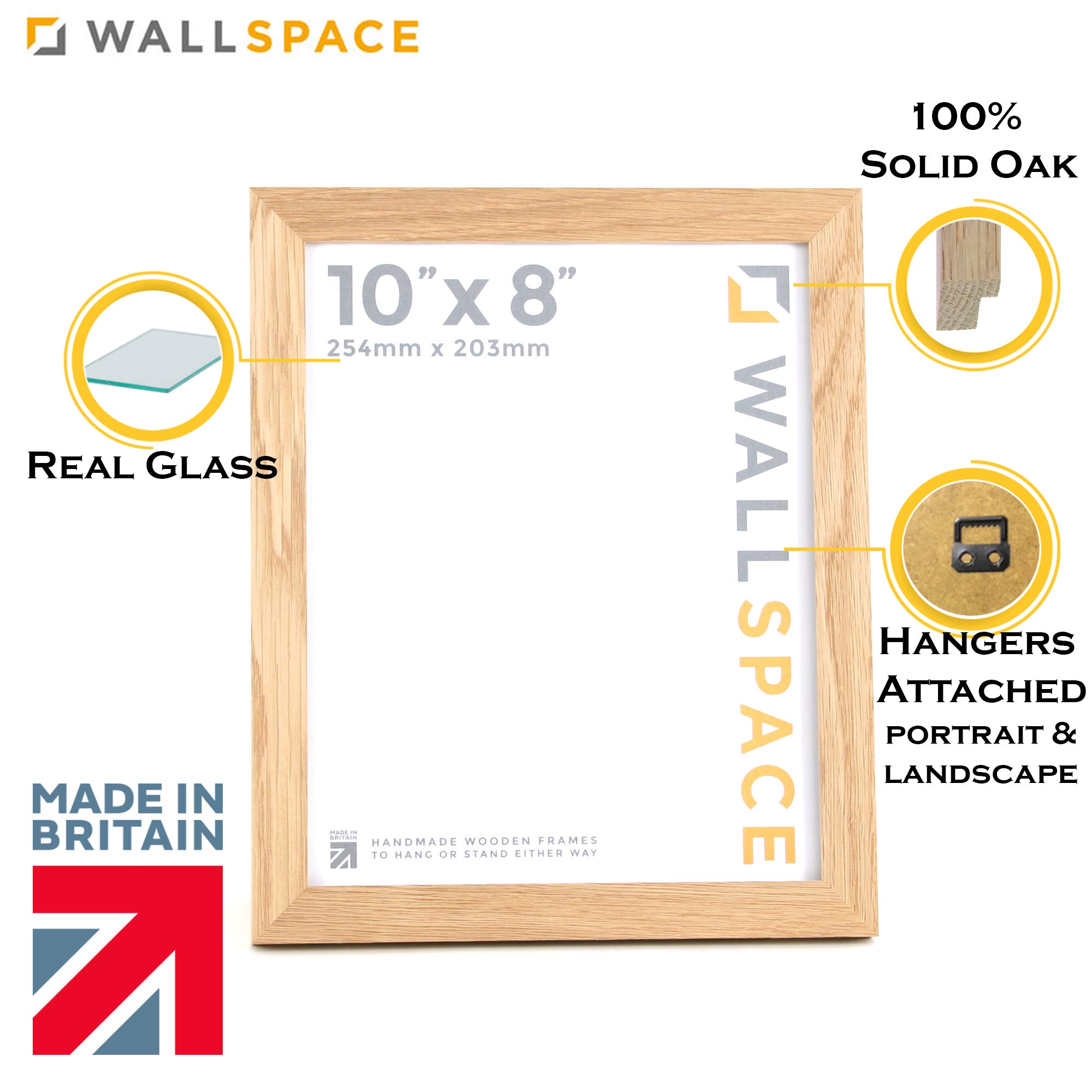 10x8 Oak Frame | Natural Oak 10x8 Photo Frame | 10 x 8 inch Oak Photo ...