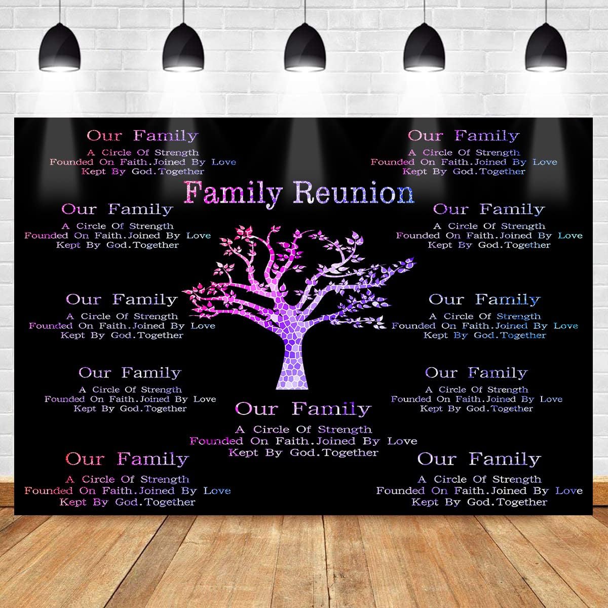 Amazon.com : Family Reunion Backdrop Banner - We are Family Banner - 6 ...