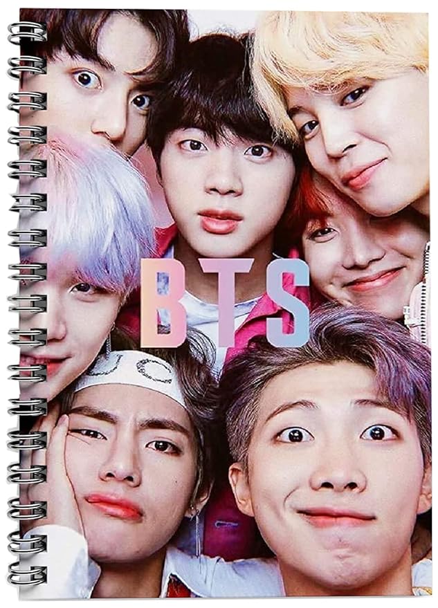 MACRO FUNNY BTS FACES HI QUALITY 160 PAGES RULED NOTEBOOK | OFFICIALLY ...
