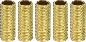 Amazon.com: PATIKIL M10 Fine Thread Lamp Pipe, 5 Pack 25mm Threaded ...