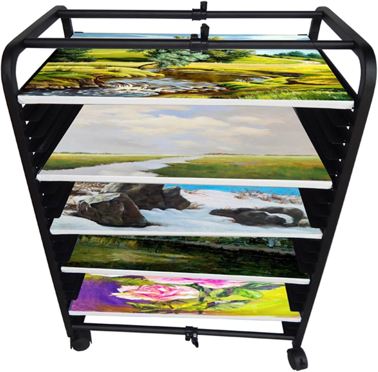 Amazon.com: Art Canvas Storage Rack, Retractable Canvas Boards Rack ...