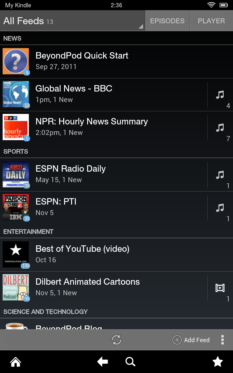 BeyondPod Podcast Manager - App on Amazon Appstore