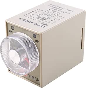 HWMATE DC12V 60 Minutes 8 Terminals Range Adjustable Time Delay Relay ...