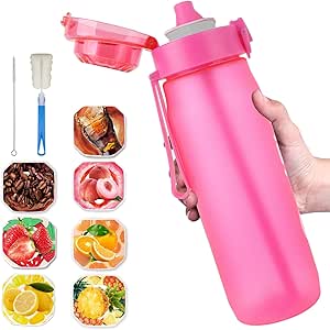 Amazon.com: QuiFit Air Water Bottle with 7 Flavor Pods, Flavored Water with Straw, Scented BPA ...