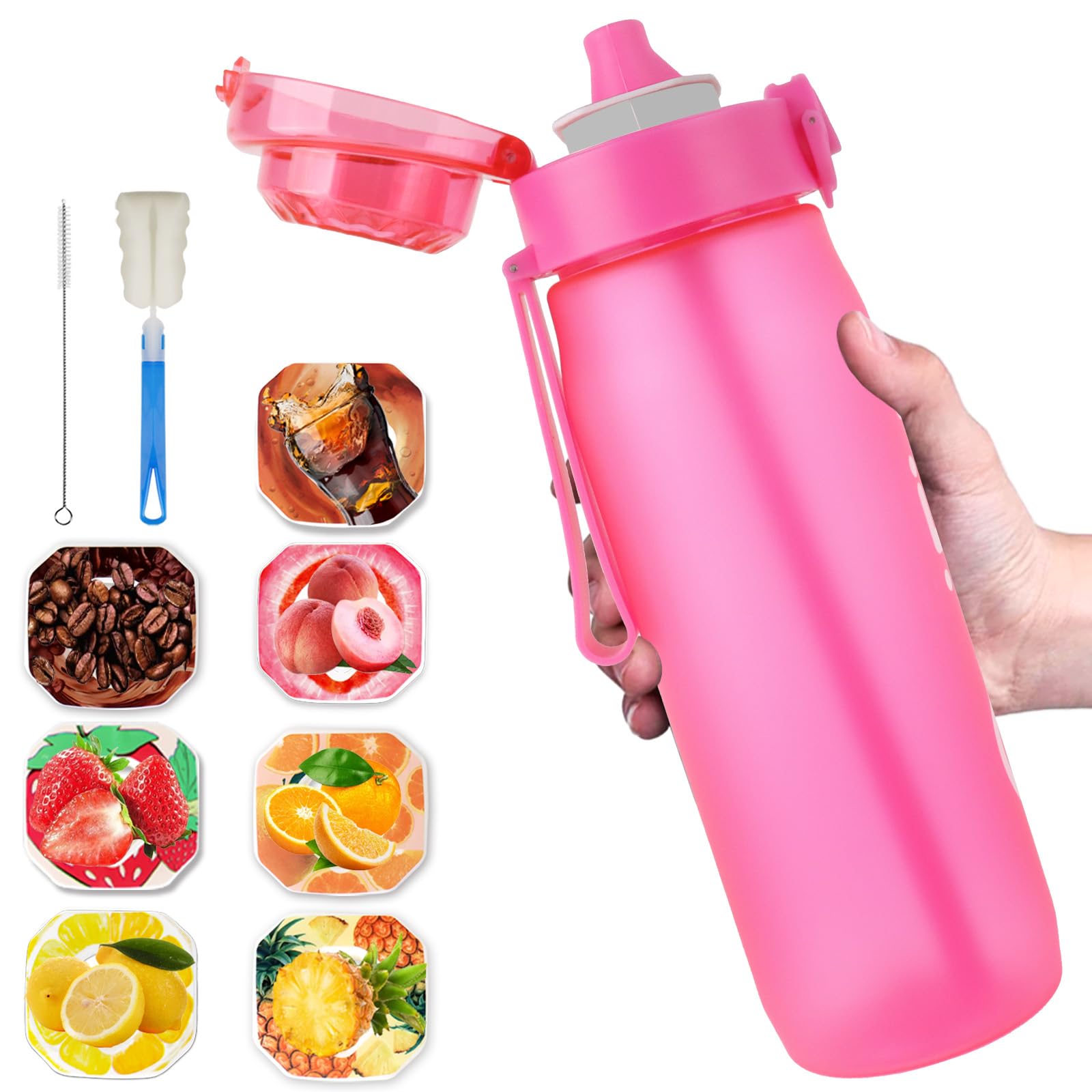 Amazon.com: QuiFit Air Water Bottle with 7 Flavor Pods, Flavored Water Bottles with Straw ...