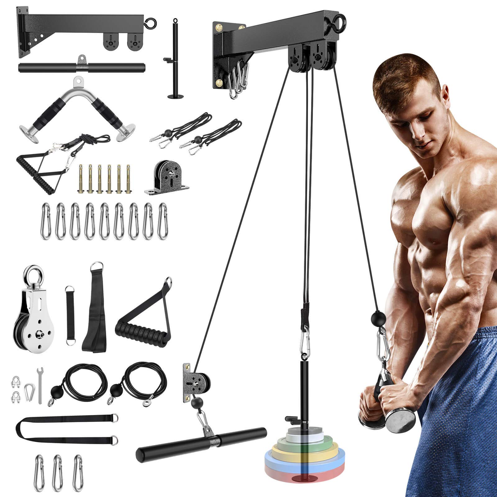 Buy LAT Pulldown Attachments for Cable Machine, 31/37/39/47 Inch Wide ...