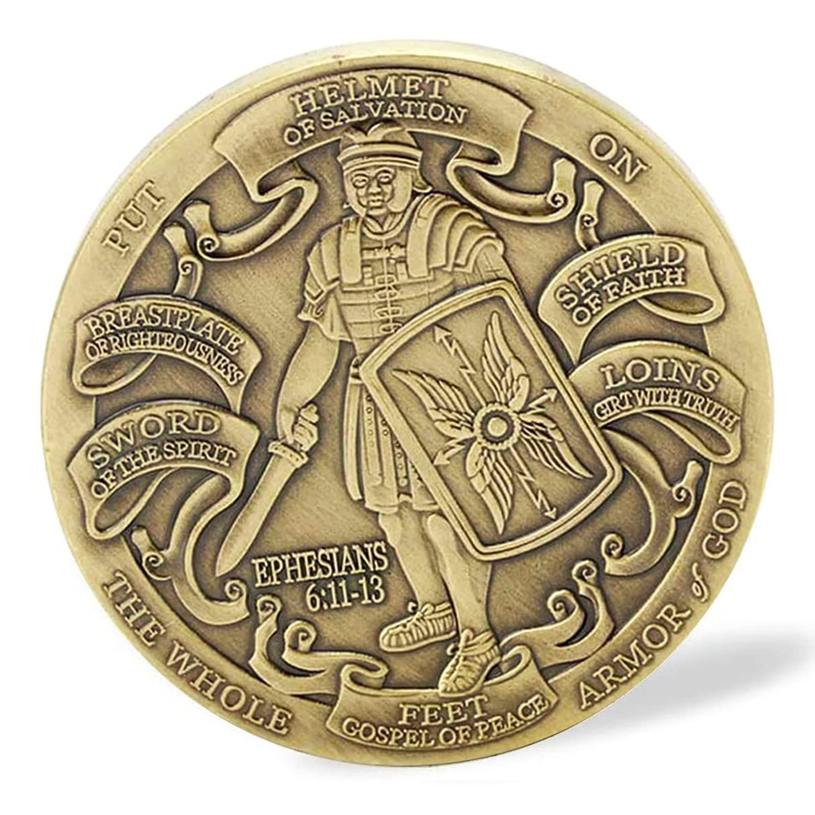 Buy okkoCoin Put On The Full Armor of God Challenge Coin Army ...