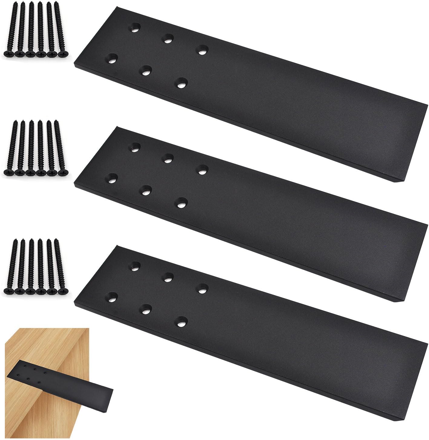 Amazon.com: (3 Pack) Countertop Support Bracket, Heavy Duty Knee Wall ...