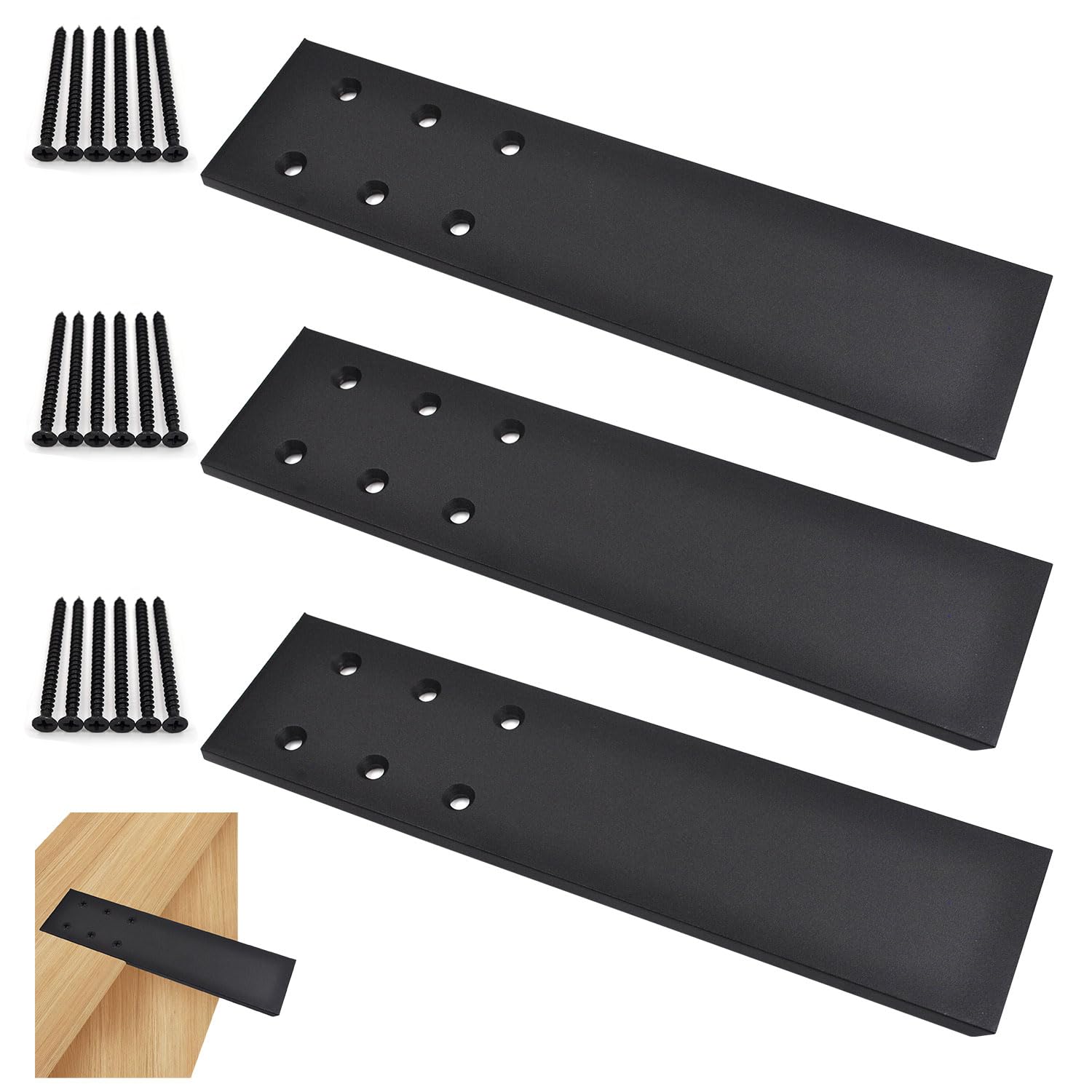 Amazon.com: (3 Pack) Countertop Support Bracket, Heavy Duty Knee Wall ...