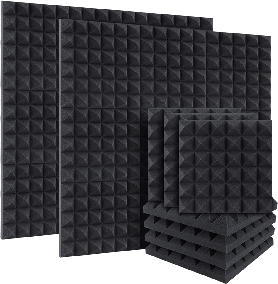 Amazon.com: DEKIRU Sound Proof Padding Foam Panels, 2" X 12" X 12 ...