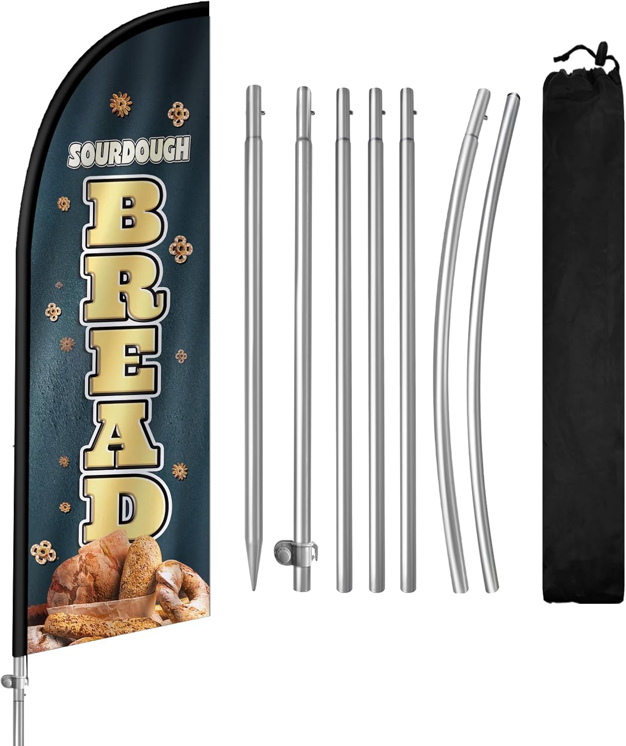 Amazon.com : QSUM Sourdough Bread Flag for Business, Sourdough Bread ...