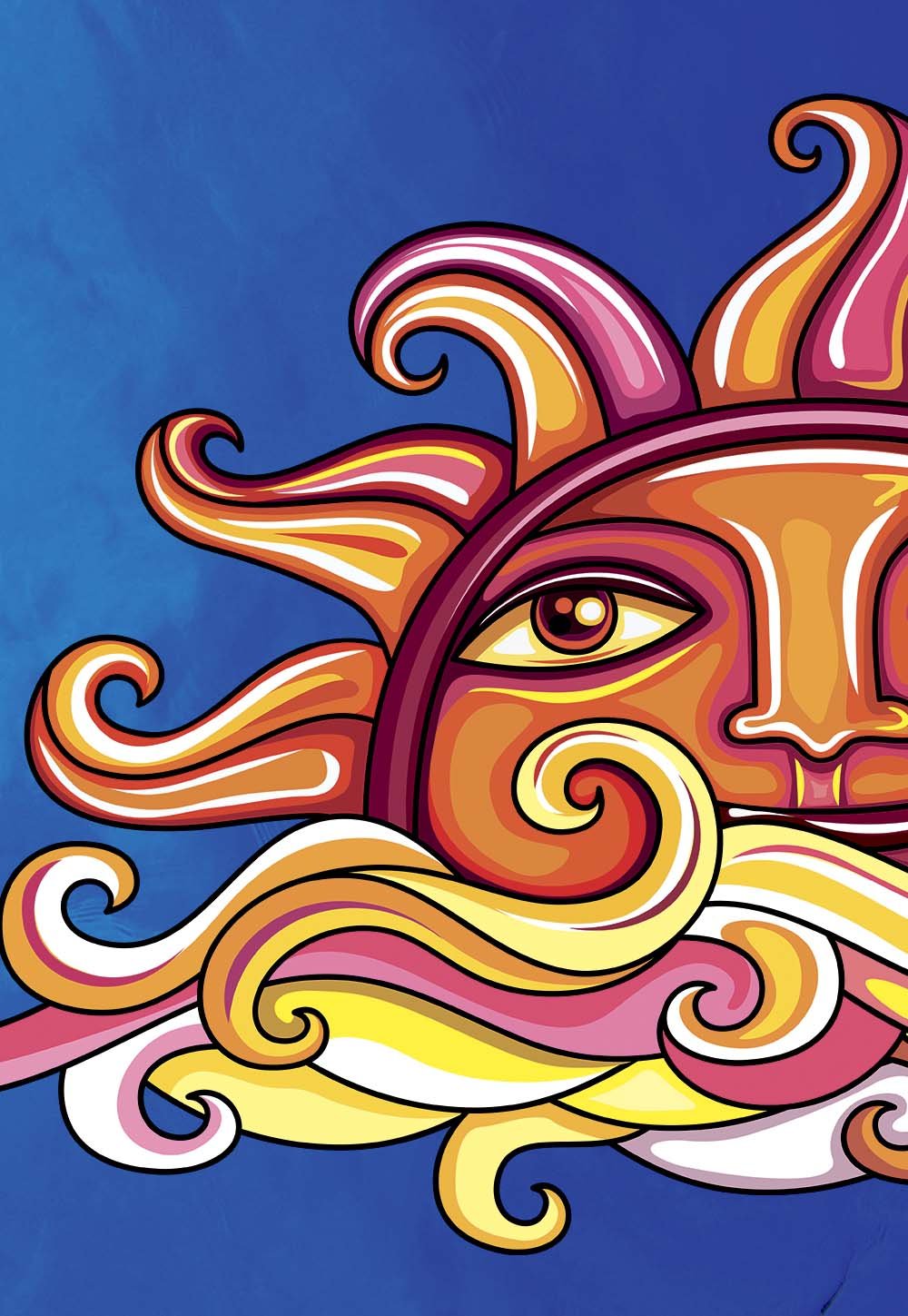 Amazon.com : Morigins - Colorful Sun Summer Double Sided House Flag 28 ...