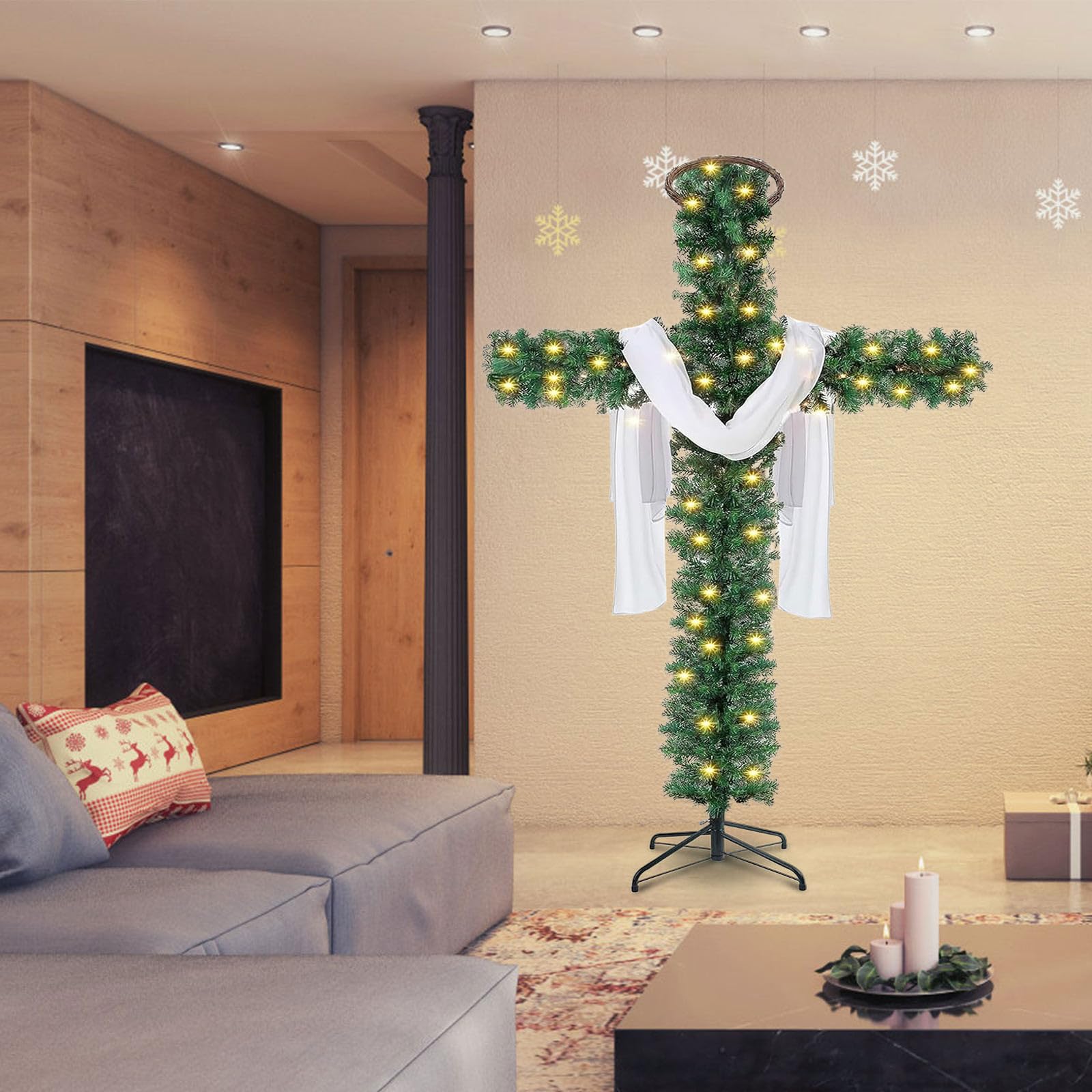 Artificial Christmas Cross