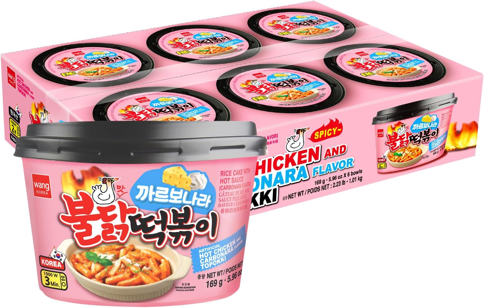 Amazon.com : Samyang Carbo Buldak Tteokbokki Korean Rice Cake Instant ...