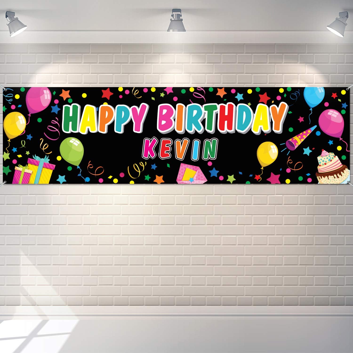 Amazon.com: Multi-Color Happy Birthday Banner : Office Products