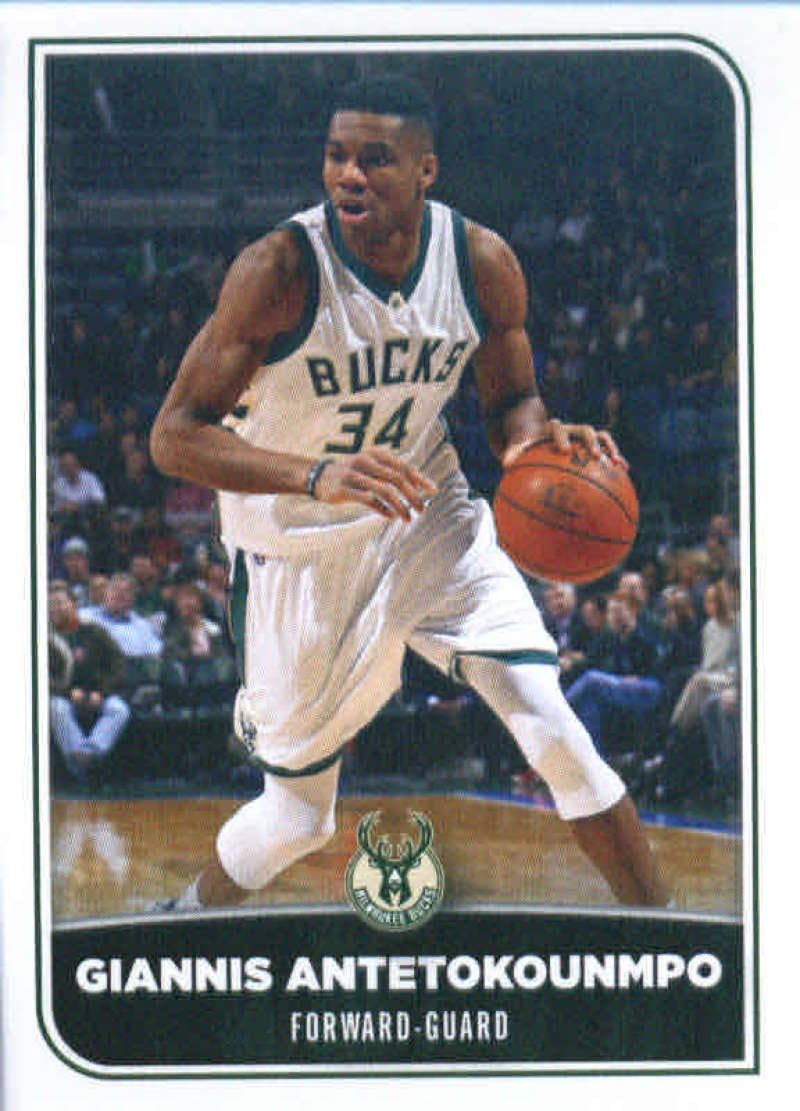 Amazon.com: 2017-18 Panini NBA Stickers #122 Giannis Antetokounmpo ...