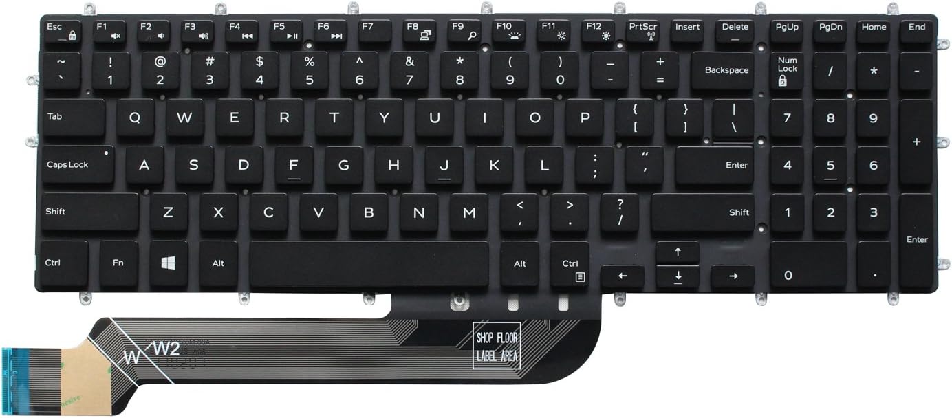 Amazon.com: AUTENS Replacement US Keyboard for Dell Inspiron 3579 3583 ...