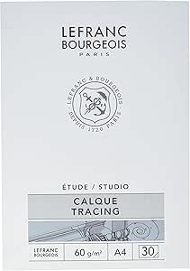 Lefranc Bourgeois Bloc Papier Calque 60gr 30 feuilles A4 : Amazon.fr ...