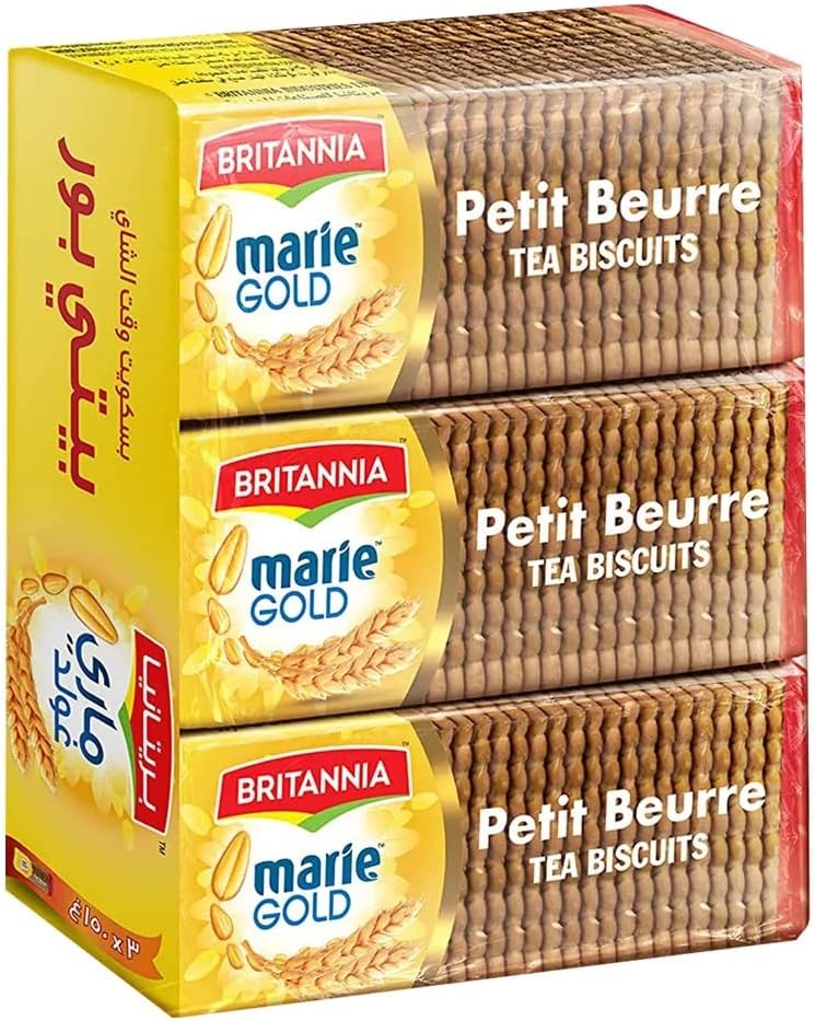 Amazon.com : BRITANNIA Marie Gold Petit Beurre Cookies 15.87oz (450g ...