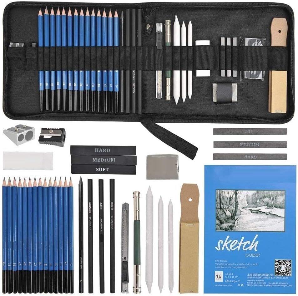 Wynhard Drawing Pencils Shading Pencils Set Drawing Kit Sketching Kit ...