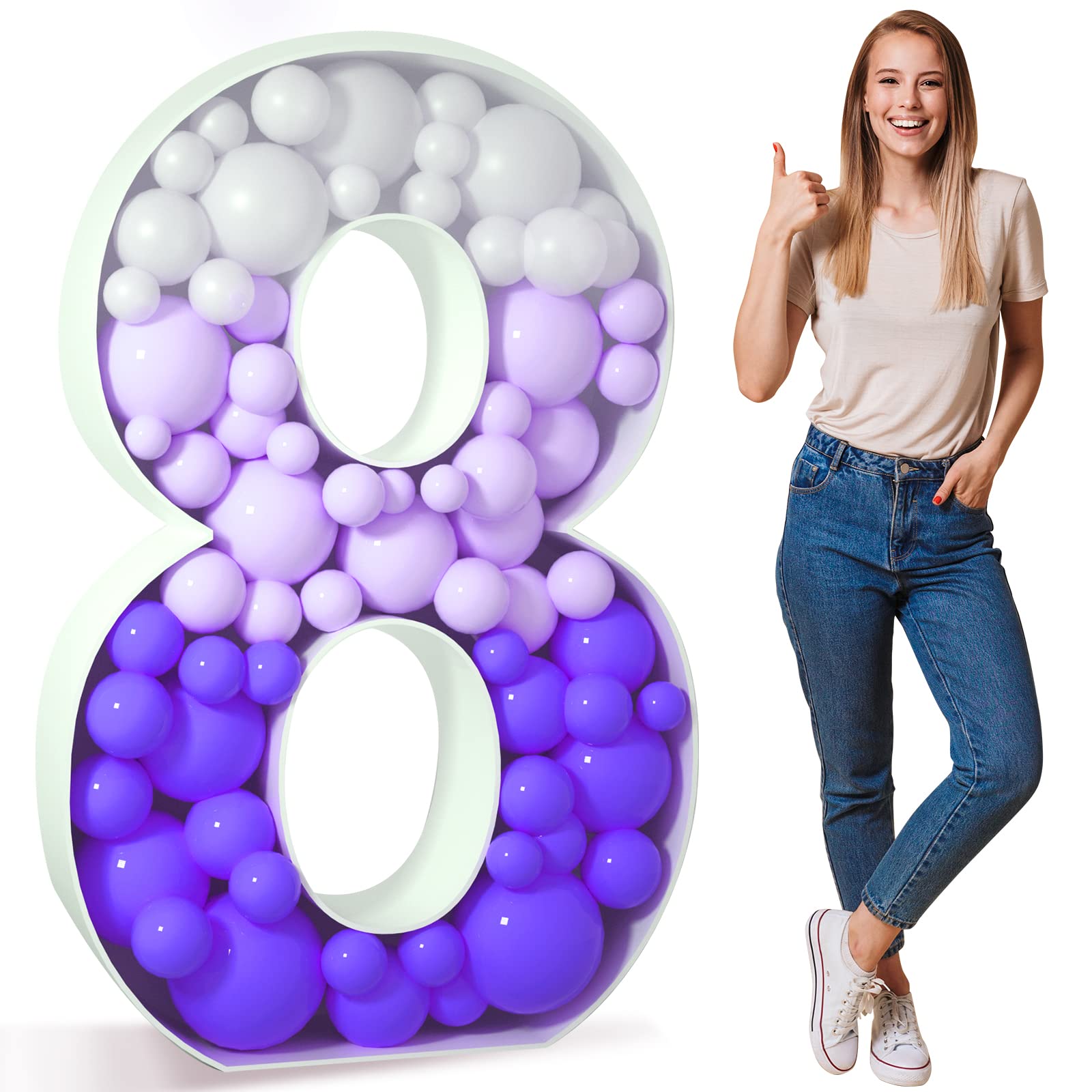Snapklik.com : 5FT Mosaic Number For Balloons, Giant Mosaic Balloon ...