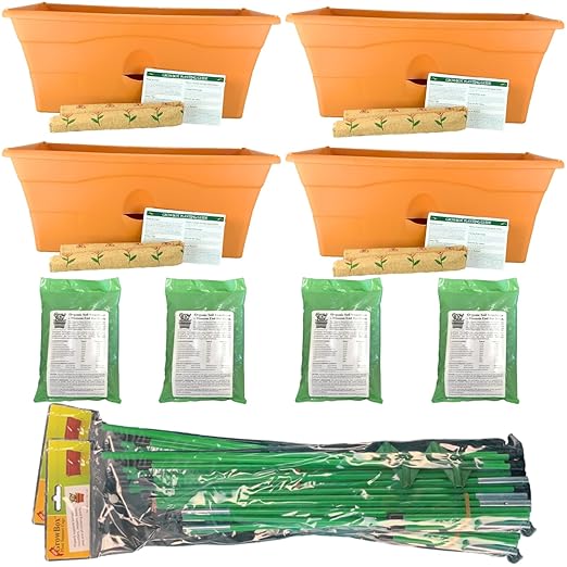 Amazon.com : Self-Watering GrowBoxes, Natural Fertilizer Covers, Soil ...