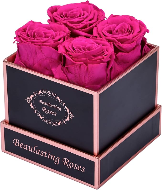 Amazon.com: Beaulasting Roses Preserved Flowers for Delivery Prime 4 ...
