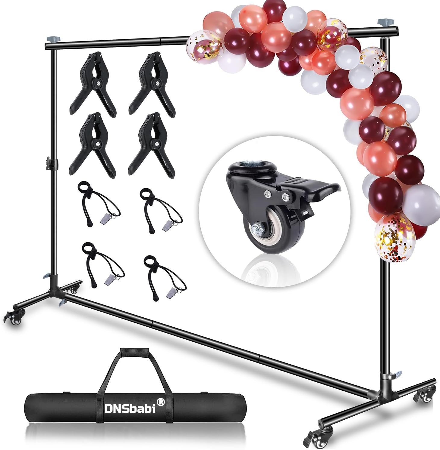 Amazon.com : Versatile Heavy Duty Backdrop Stand, with Wheels, 10 * 7ft ...