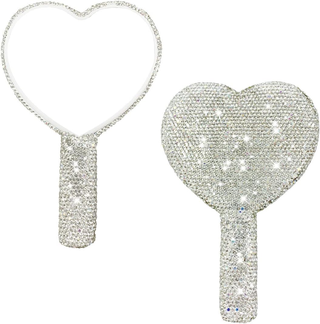 Amazon.com: Bestbling Rhinestone Hand Mirror - Bling Mirror with ...