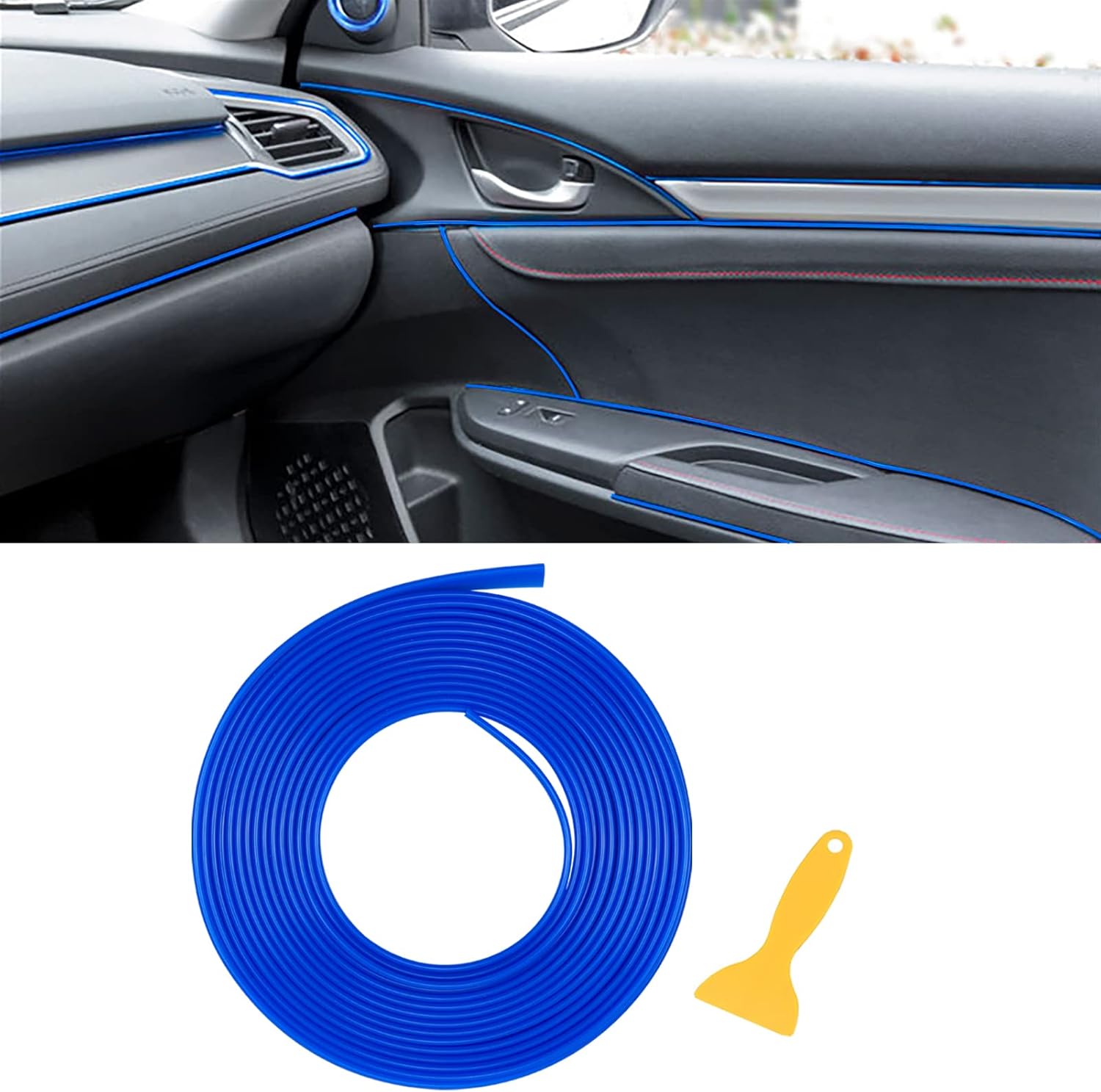 Amazon.com: Universal Waterproof Bendable Car Trim Strips - 16.4Ft ...