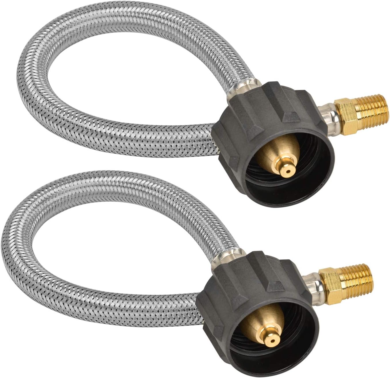 Amazon.com : only fire 2pcs 1/4" Male NPT RV Propane Hose 12inch ...