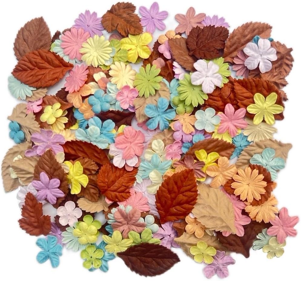 Amazon.com: 200 Pcs Handmade Mixed Mulberry Paper Flowers Petals and ...