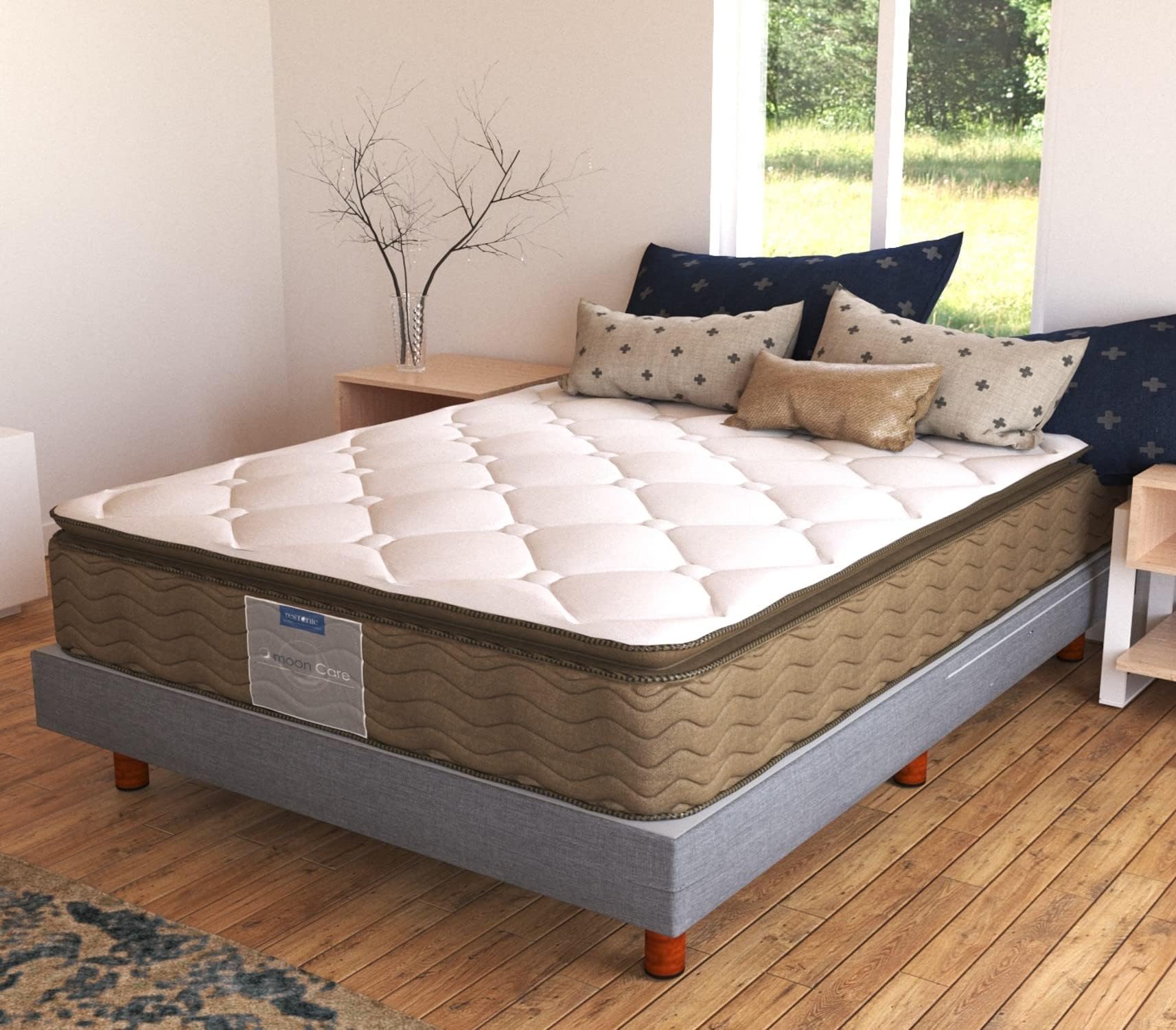 Restonic Liquidación - Colchón con Box Spring Individual Air Leyen, 5 ...