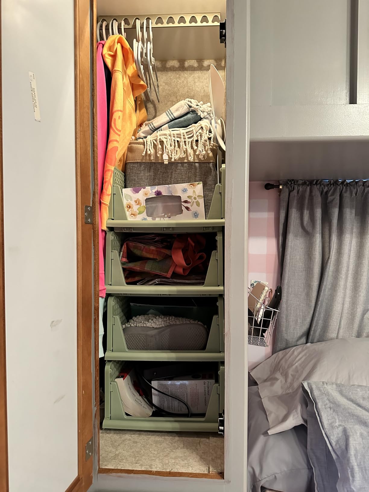 $7/mo - Finance Folding Wardrobe Storage Box 4-Pack Plastic Drawer ...