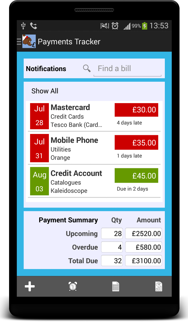 Payments Tracker - App on Amazon Appstore