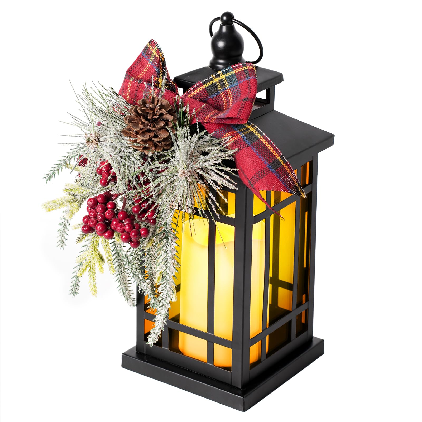Amazon.com: N&T NIETING Christmas Lanterns Decorations 14" Metal ...