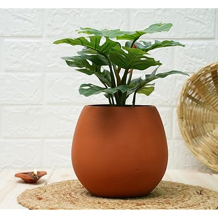 GOLD DUST Mud Pot for Plants, Garden Pots for Plants- Tumbler 5.5 inch ...