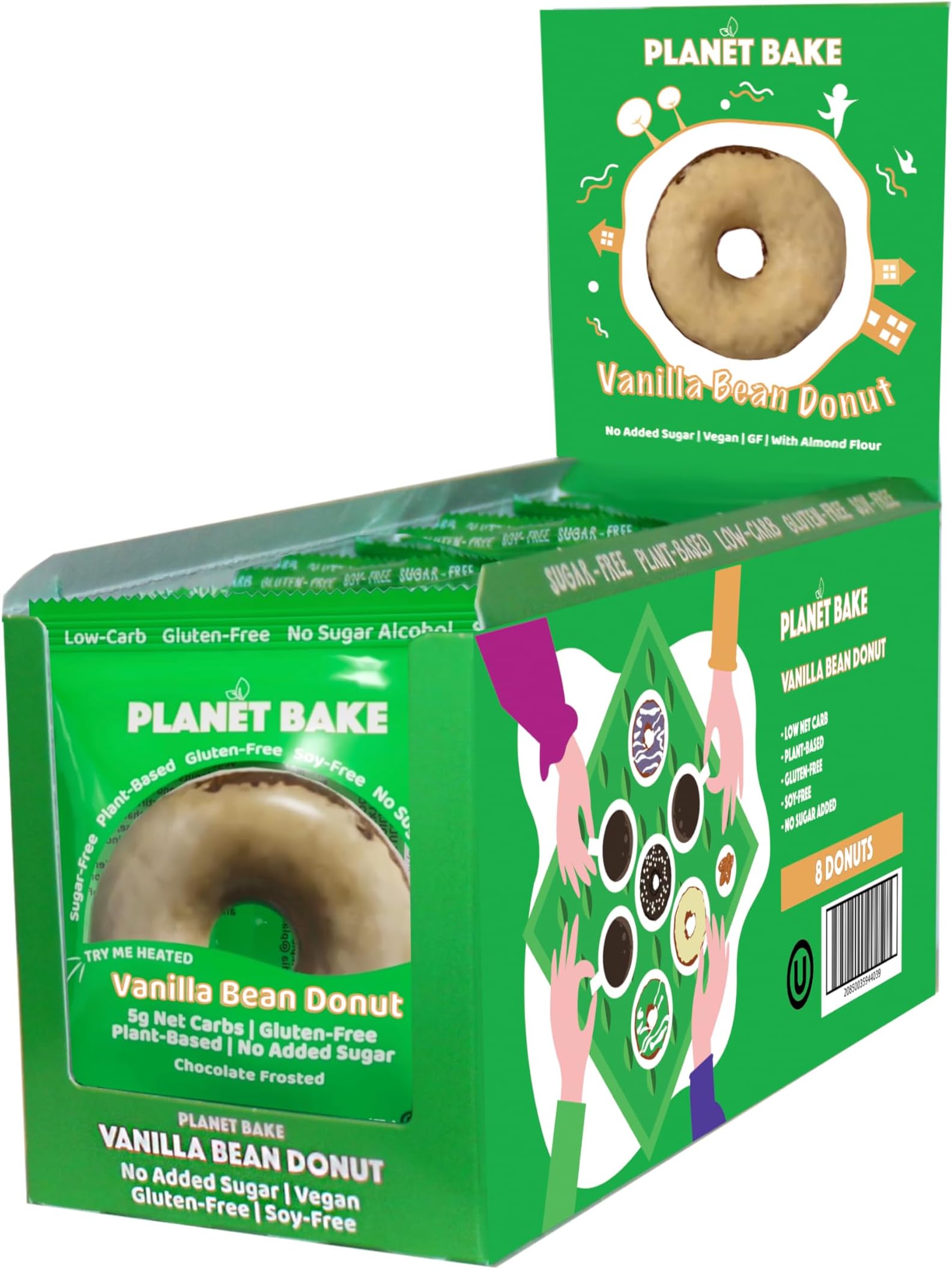 Amazon.com: PLANET BAKE Vegan Donut - Gluten Free, Sugar Free, Kosher ...