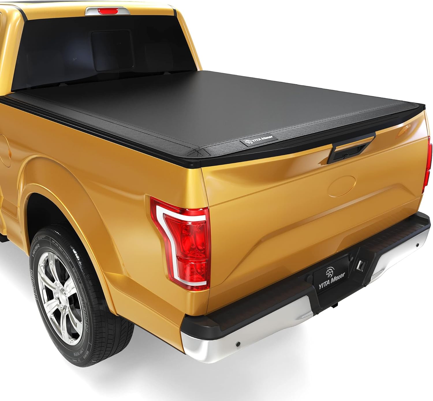 Amazon.com: YITAMOTOR Soft Tri-fold Truck Bed Tonneau Cover Compatible ...