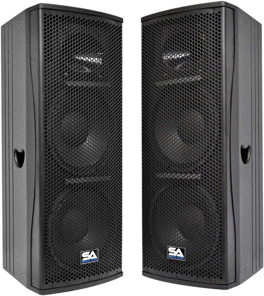 Amazon.com: Seismic Audio Magma-212-Pair Pair of Premium Dual 12-Inch ...