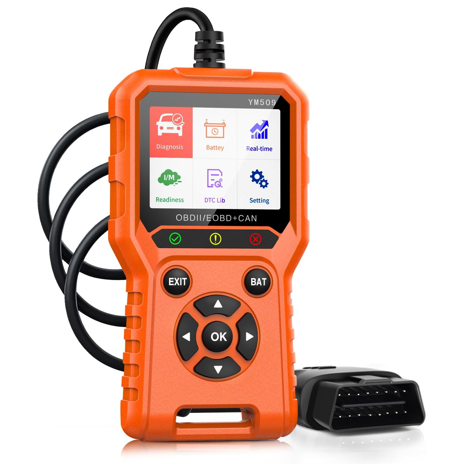 Snapklik.com : Riokko Professional OBD2 Battery Tester Live Data ...