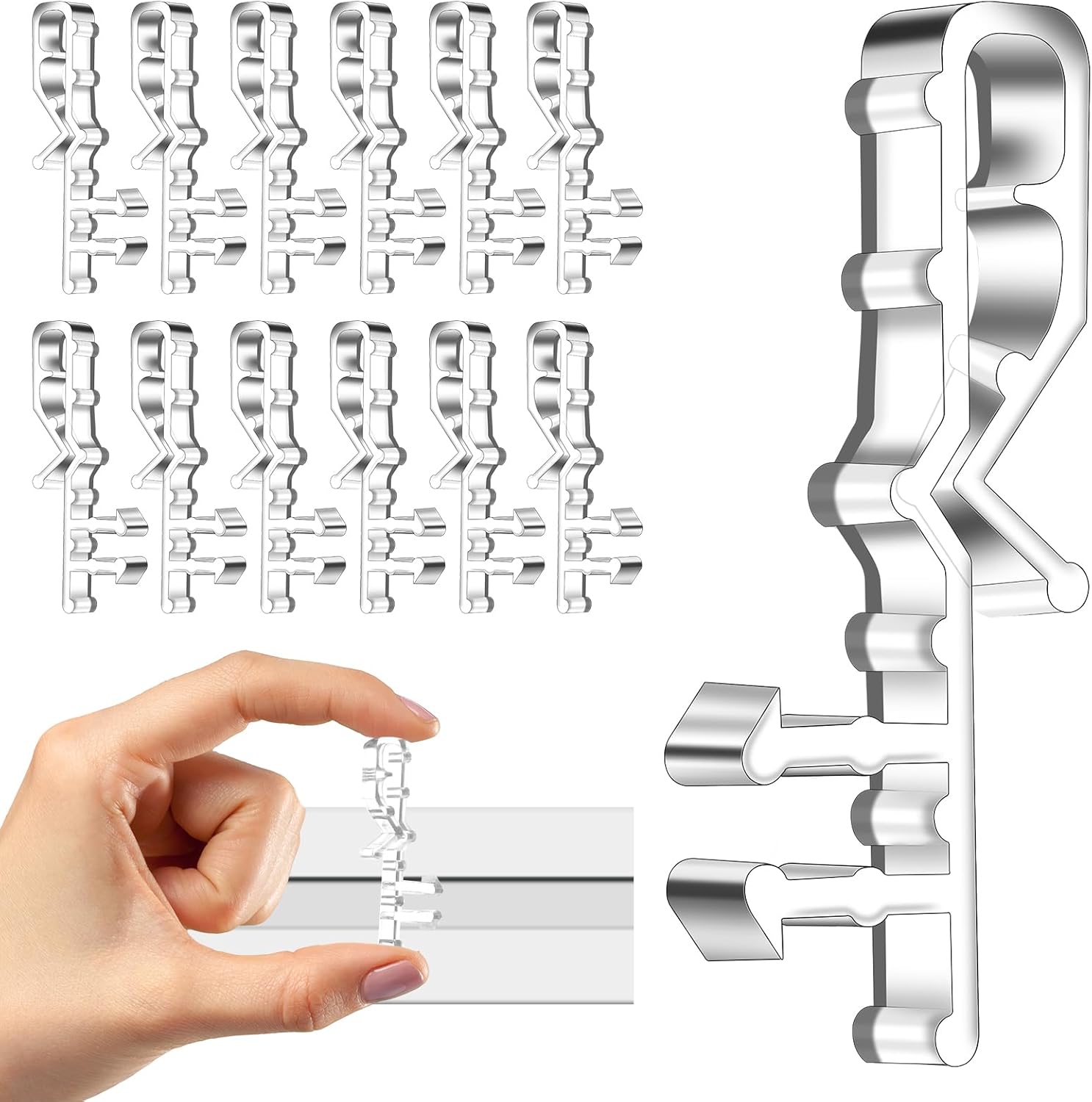 Amazon.com: Valance Clips for Blinds, 12 PCS Hidden Channel Valance ...