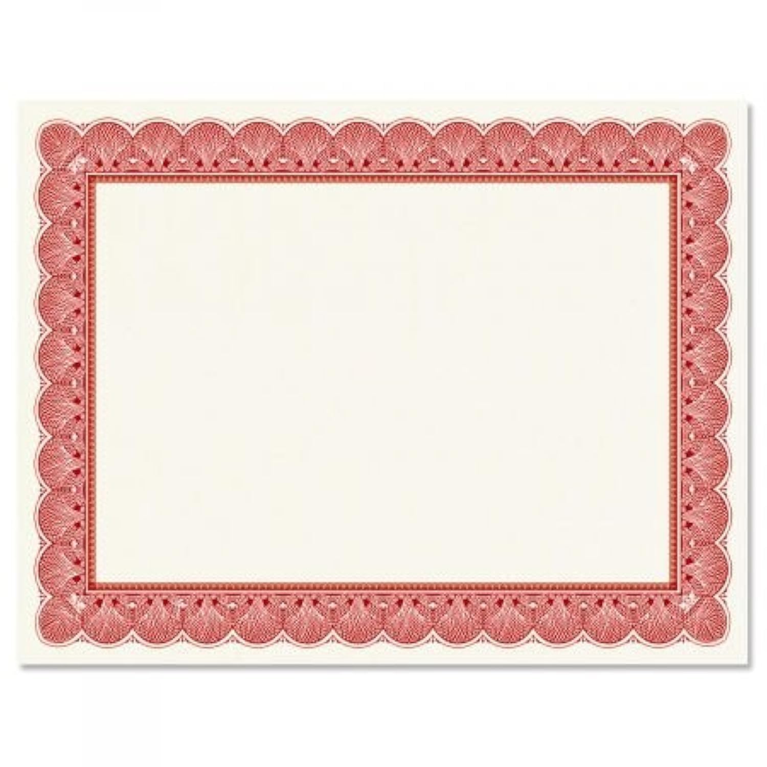 Amazon.com : Elite Red & White Parchment Certificate Papers - Pack of ...