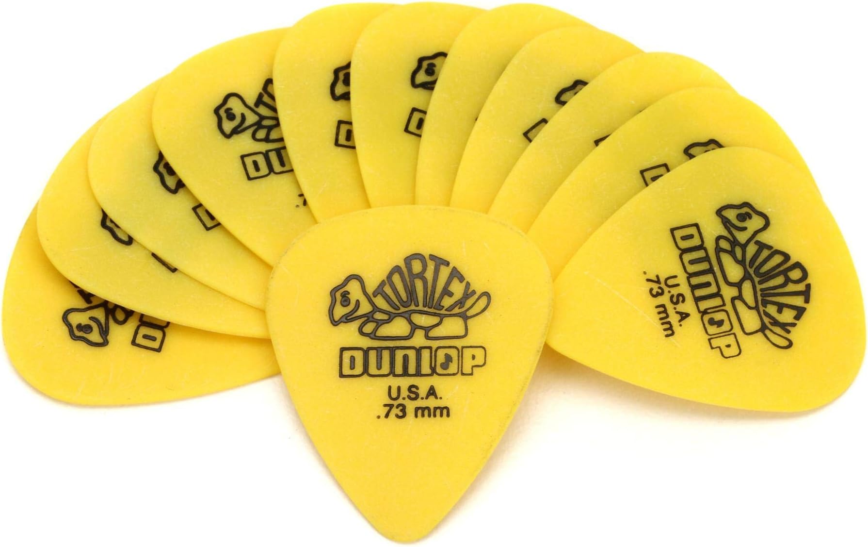 Amazon.com: Dunlop Tortex Standard Guitar Picks - .73mm Yellow (12-pack ...