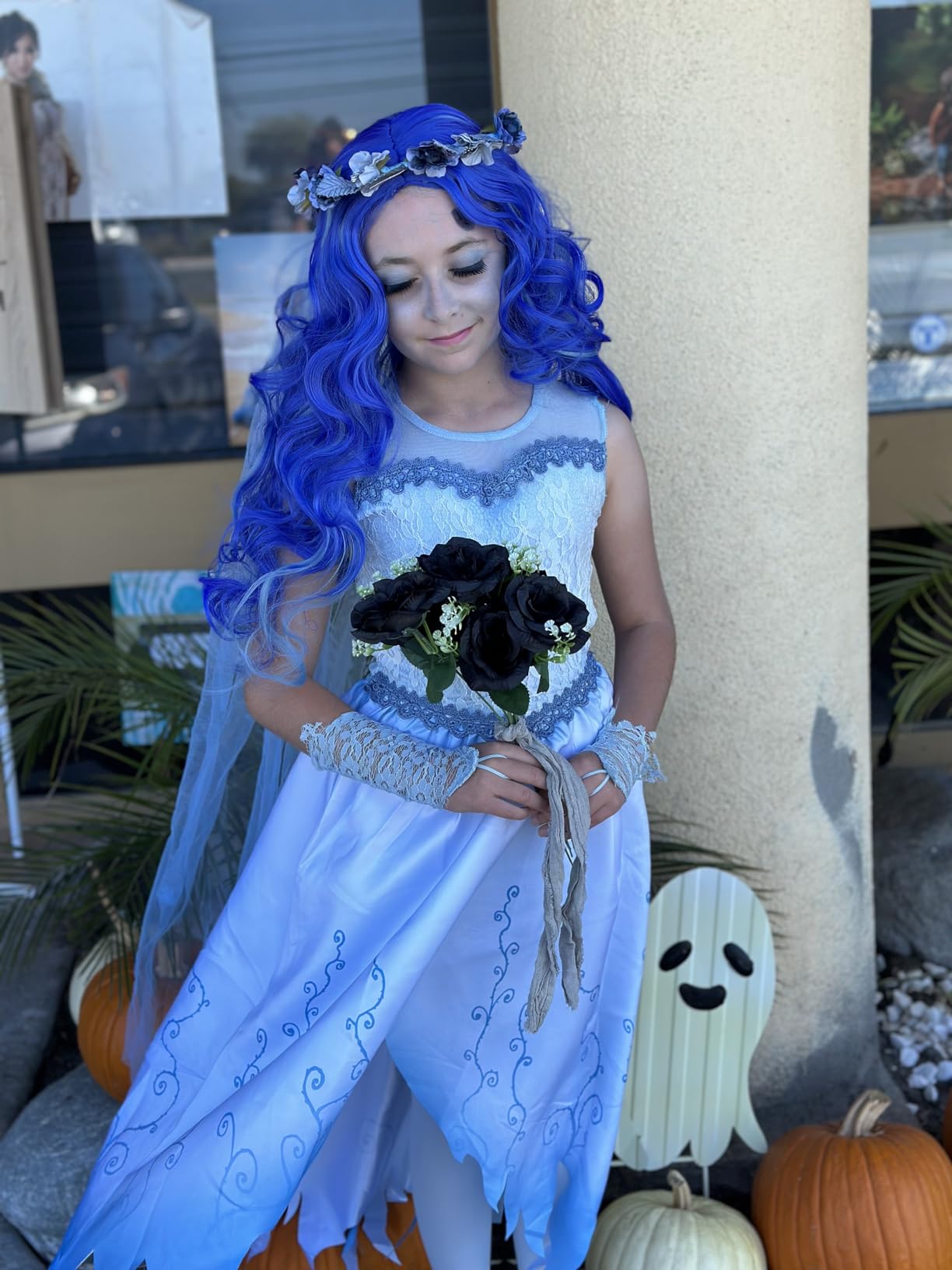 Amazon.com: Forum Novelties 70761 Ghost Flower Boo-Quet, One Size ...