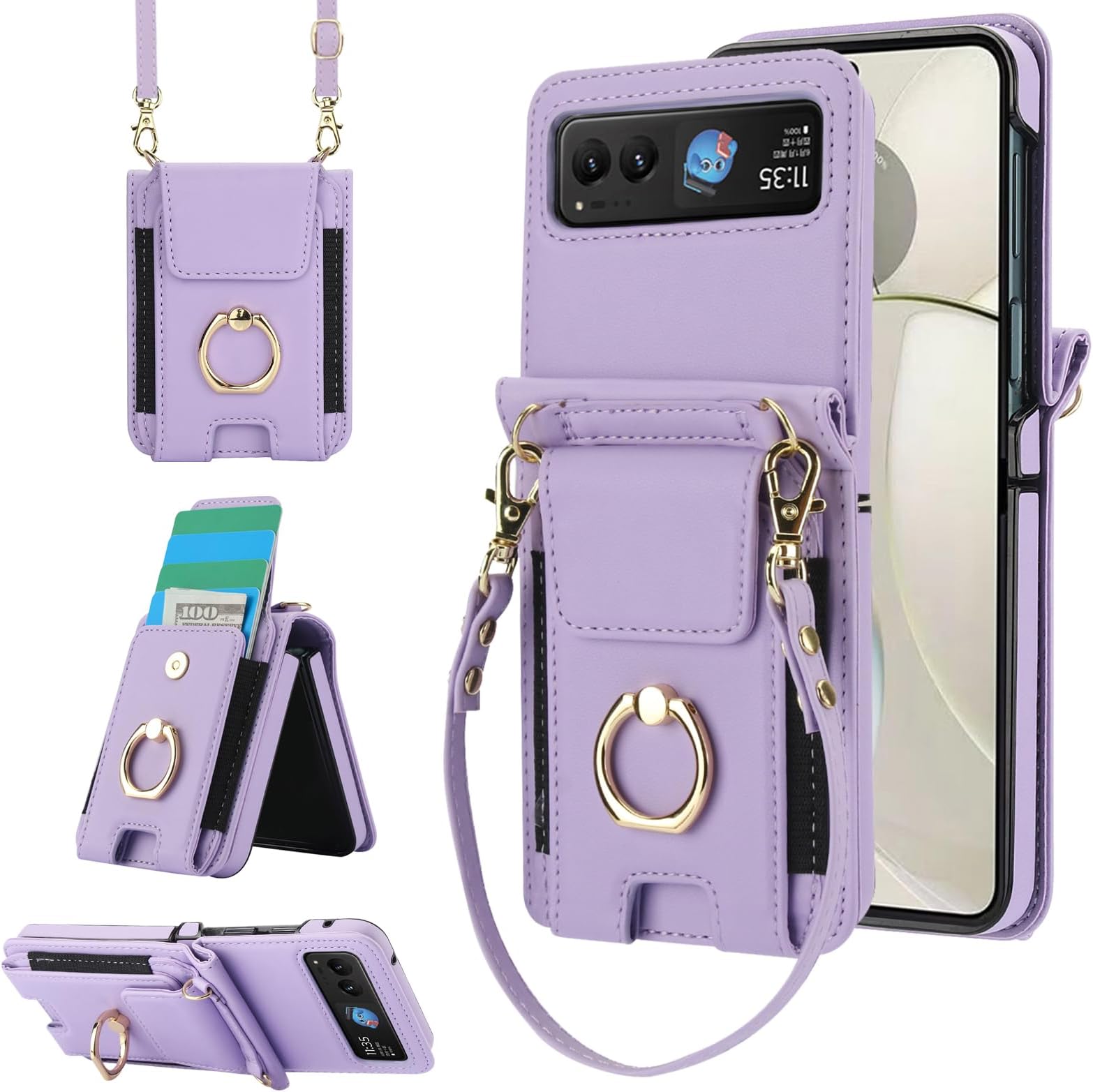 Amazon.com: Phone Case for Motorola Razr 40/Moto Razr 2023 Wallet Cover ...