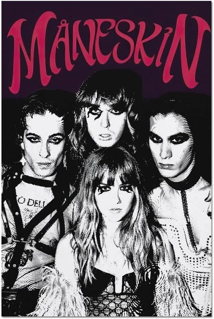 Amazon.com: LaBdip Maneskin Rock Band Poster - Music Album Cover Art ...