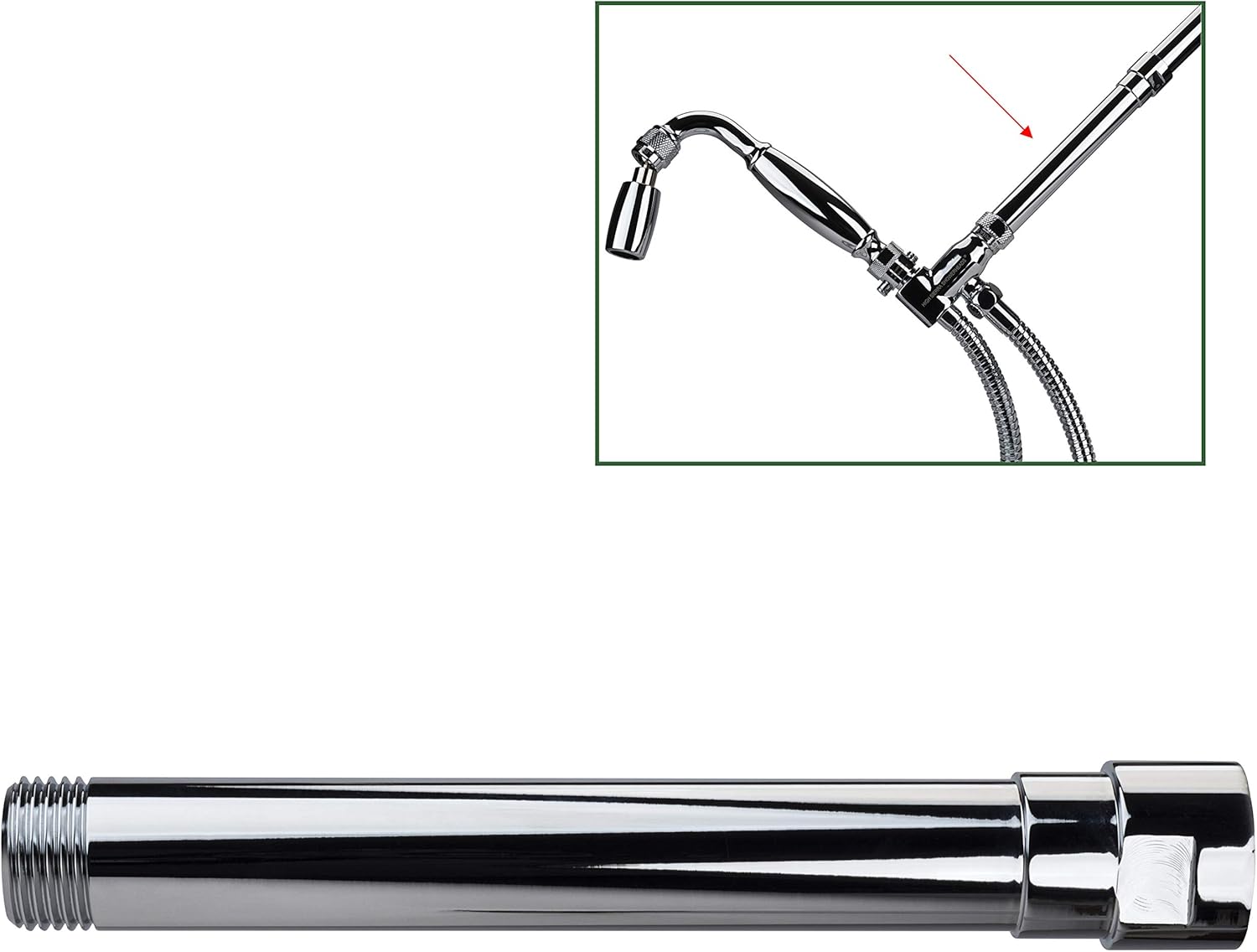 High Sierra Showerheads Shower arm Extension, Shower Head Extender ...