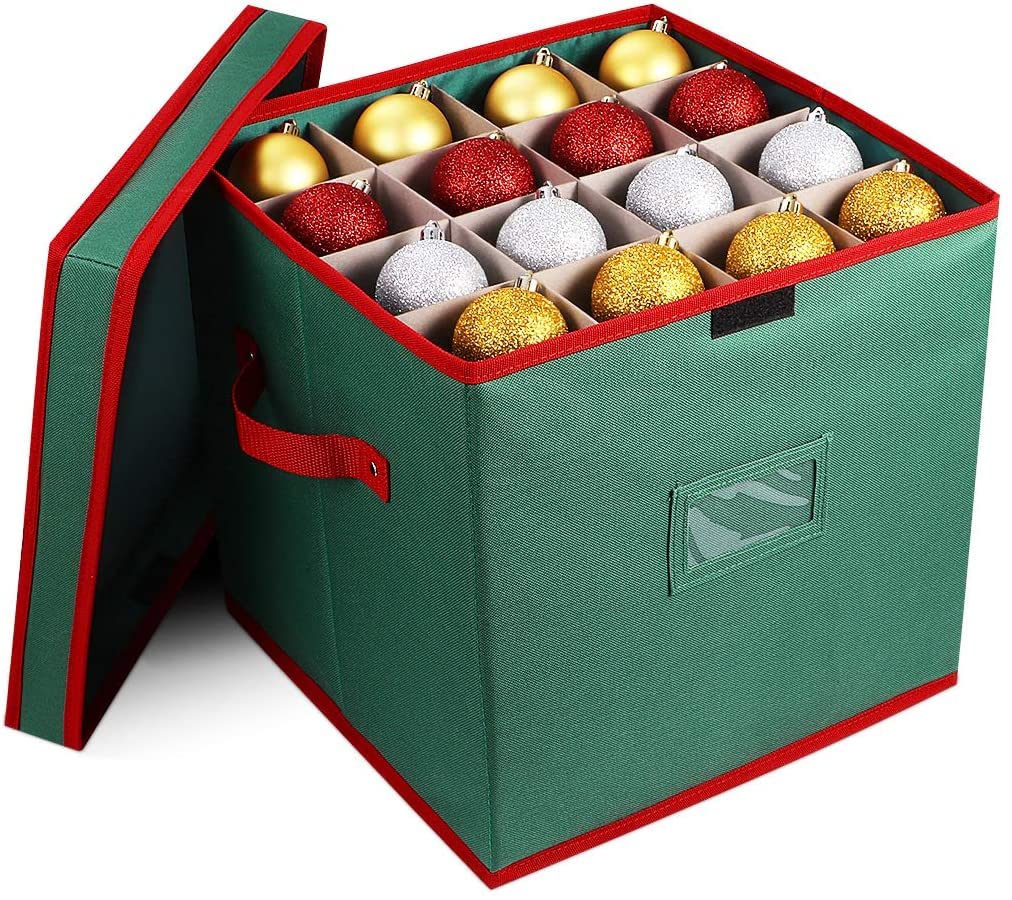 Green Christmas Storage Bag Boxes | Lighting Tree Balls Storage ...